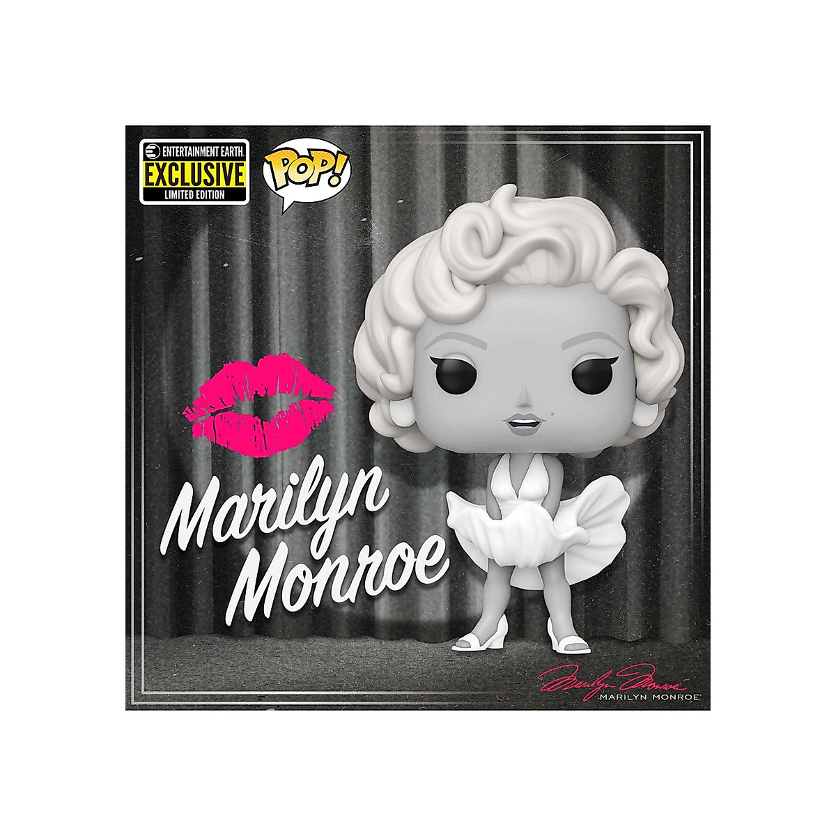 Marilyn Monroe Black-and-White Pop! Vinyl Figure - EE Exclusive
