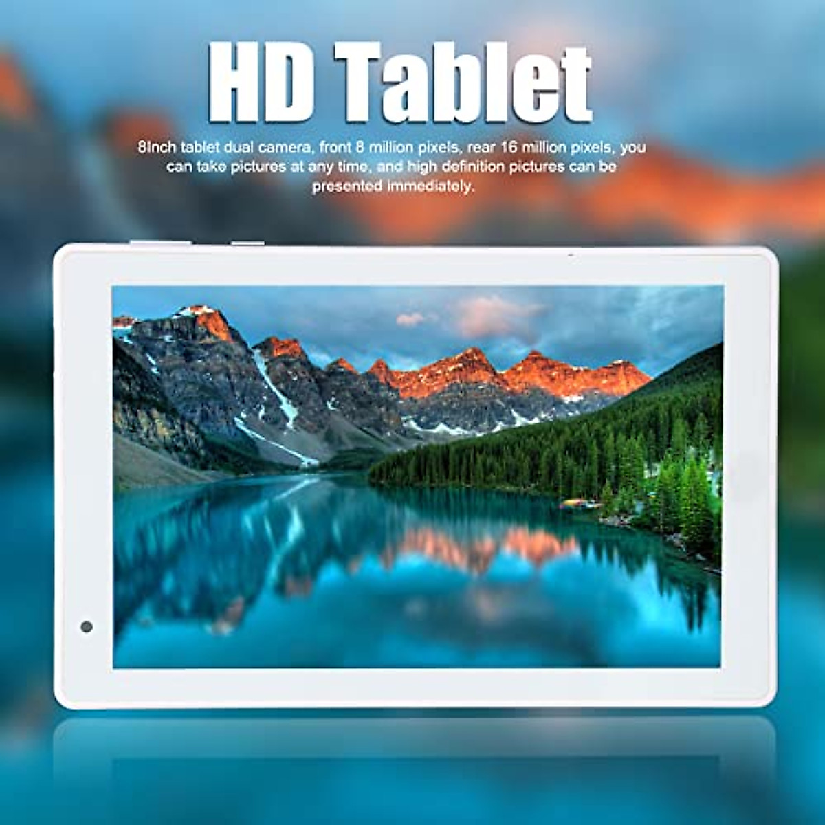 Yoidesu S16 Android Tablet 8 Inch Android 6 Tablet, 4GB RAM 64GB ROM, 8MP 16MP Dual Camera, Dual SIM WCDMA 3G Call Tablet PC, MTK6592 Processor WiFi Tablet, 8000mAh Battery(Blue)