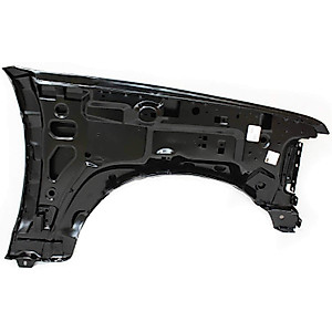 Evan Fischer Front Fender Set of 4 Compatible With 1992-1996 Ford Bronco, Fits 1992-1996 Ford F-150 Primed Steel Driver and Passenger Side