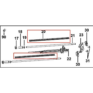 GJYSYP Compatible with DEWALT (DCN692、DCN690) Part No. N233943 N386480 Reset Spring Replacement Kit DCN21PLB DCN21PLM1 DCN693B DCN690B BCF30PTB DCN692M1 CMCN621PLB DCN692B BCF28WWB (2 springs)