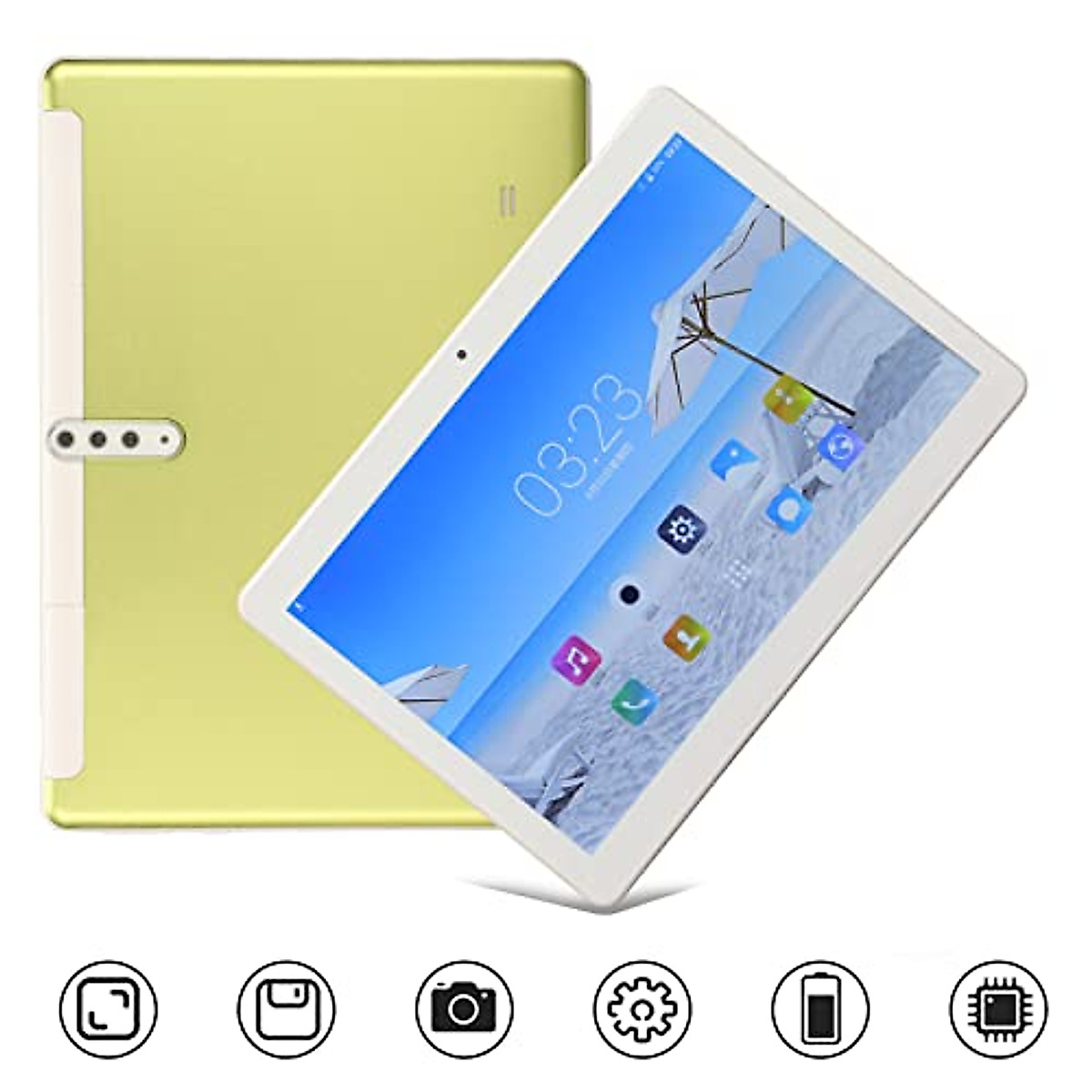 Pomya Tablet, 10.1 Inch 1280x800 IPS HD Touch Screen Tablet for Android 5.1, 1GB RAM 16GB ROM 8 Core PC Tablet, 3G Network Calling Tablet for Daily Use