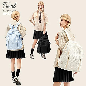 weradar Kawaii Bookbag For Girls Lightweight Carry On Travel Backpack Small Sports Backpack For Women Elementary School Backpack(Blue)