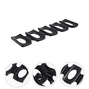 Luxshiny Refrigerator of 5 Silicone Can Organizer Foldable Silicone Bottle Stacker Silicone Fridge Can Organizer Silicone Wine Bottle Rack Drink Can Mat Fridge Organizer