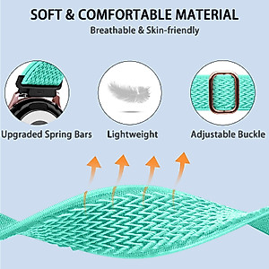 Charlam 6 Pack Stretchy Bands Compatible with Samsung Galaxy Watch 7 6 5 4 40mm 44mm Band,Galaxy 5 Pro 45mm, Galaxy Watch 6 4 Classic Band, Acitve 2/Galaxy Watch 3 41mm,20mm Sport Elastic Nylon Band,D