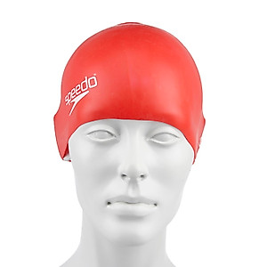 Speedo Plain Moulded Silicone Swim Cap for Juniors