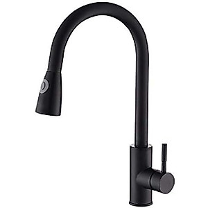 REPLYSAT 304 Stainless Steel Kitchen Mixer Black Color Sweater, Kitchen and Bath Hot and Cold Water Sink Sink Fengong