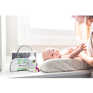 Smell the Roses Cloth Wipe Spray, 8 fl. oz. - Plant-based Baby Bottom Wash made with All-Natural and Organic Ingredients by Green and Lovely