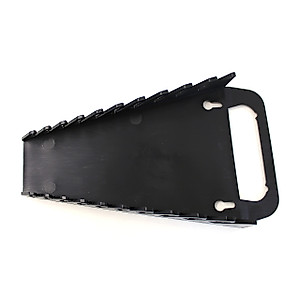 JSP Manufacturing Plastic Portable Gripper 10-Tool Wrench Organizer Tray (1, Black)