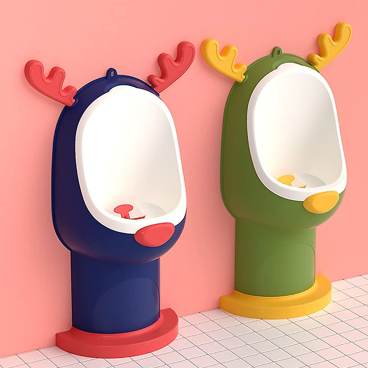 COHEALI Children Standing Potty Portable Toilet 1Pcs Urinal with Aiming Target Boys Potty Plastic Urinal Cartoon Pee Boy Training Tool Potty Toilet Training Standing Potty Toilet