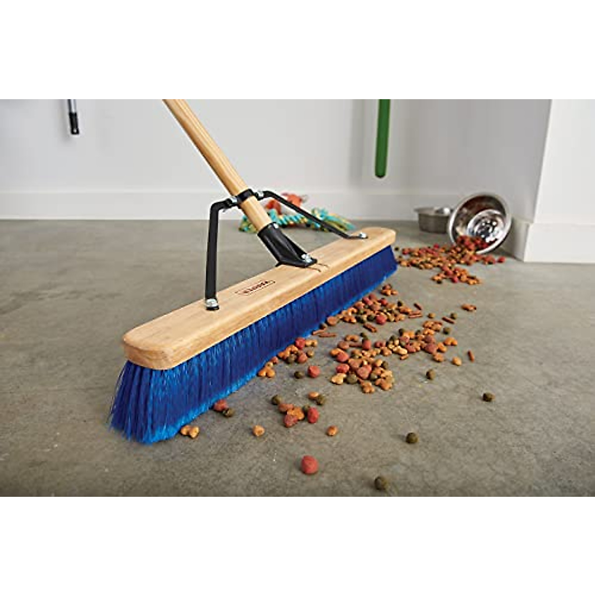 Harper 20201044 24 in. Indoor/Outdoor Dry All-Purpose Push Broom with Dual Bristles, for Dust, Gravel, Debris