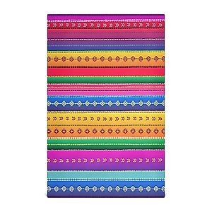 Kigai Kitchen Dish Towels Mexican Serape Stripes Soft Tea Towel Set of 4 Absorbent Dishcloths Hand Towels for Dish Clean Cloth 28" x 18"