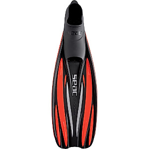Seac F-100 PRO Full Foot Fins - Red, 38/39