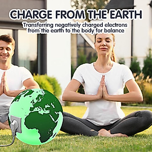 WAUZOBLE Grounding Mat for Bed, Grounding Mattress Pad for Sleeping, Conductive Carbon Leatherette Grounding Mattress Cover with Elastic Straps for Efficient Sleep, Relieve Pain and Stress（27x72）