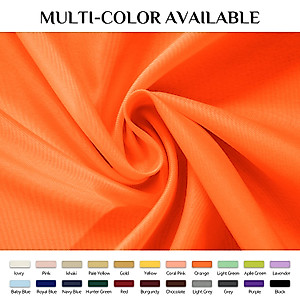 Softalker Rectangle Tablecloth, Waterproof & Stain Resistant Table Cloths Wrinkle Free Fabric Washable 210GSM Polyester Table Cover for Dining/Party/Outdoor - 52 x 70 inch,Orange