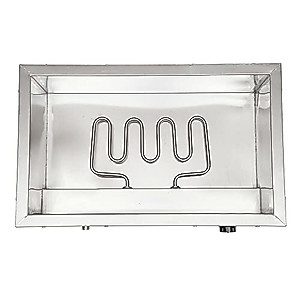 3-Pan 7L Commercial Electric Buffet Food Warmer Commercial Countertop Steamer Stainless Steel Bain Marie Buffet Equipment for Buffet 3x7L 110v 850w