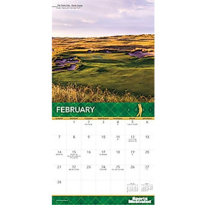 2021 Sports Illustrated Golf Courses Wall Calendar