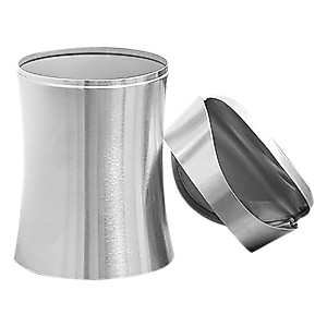 Outanaya Mini Covered Desktop Trash Can Tiny Tabletop Wastebasket Stainless Steel Small Garbage Bin for Bathroom Office Kitchen Desk Car Easy to Clean