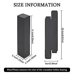 BENECREAT 40PCS Black Kraft Paper Lipstick Box Lip Balm Wrapping Box for Jewelry Gift Wrapping, Wedding, Birthday Party Favor, 14.1x3.1x3.1cm/5.5x1.2x1.2"