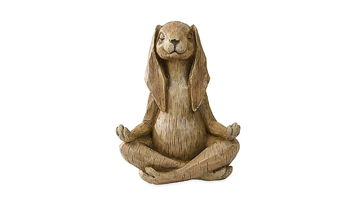 Zen Meditating Rabbit Statue - Indoor & Outdoor Yoga Decor