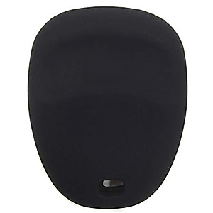 Silicone Black and Rose Rubber Key Fob Case Key Covers Key Jacket fit for Chevrolet Chevy Sivlerado 1500 2500 Equinox Tahoe Suburban GMC Sierra Yukon Cadillac