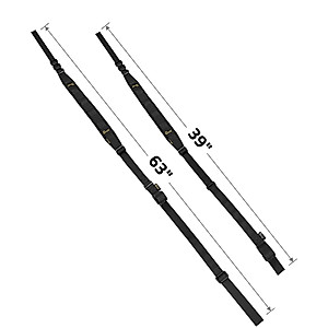 CVLIFE Two Point Sling Upgrade Wide Pad for Enhanced Comfort Removable Shoulder Strap Design Quick Length Adjustment Gun Sling Features 1.25" Wide Tube Webbing and Fast Loop Rifle Sling for Outdoor