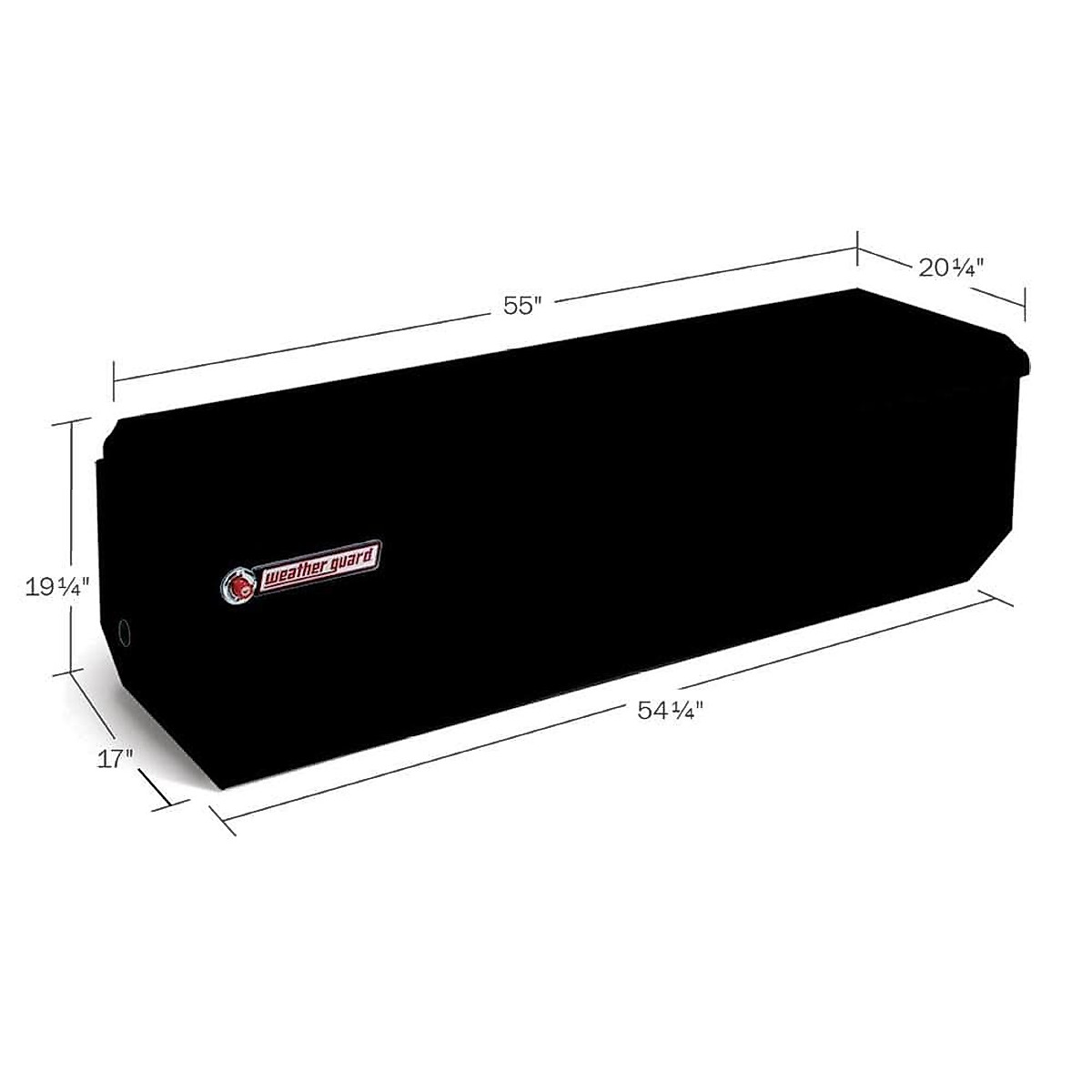Weather Guard 654501 All-Purpose Black Aluminum Chest