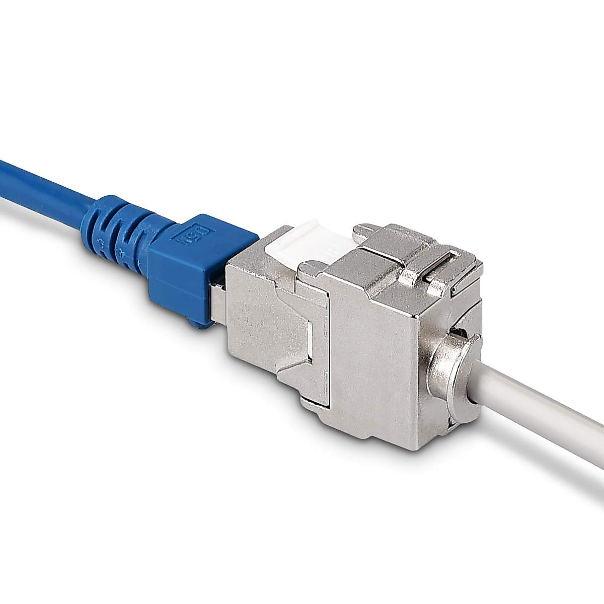 kwmobile Keystone Module Jacks - 12 Piece CAT6A Shielded Keystone Jack RJ45 Cat 6A Ethernet Module 10 Gbit with Shielded Metal Housing