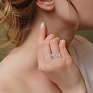 STARCHENIE Infinity Ring for Women 925 Sterling Silver Promise Band Ring Size 7