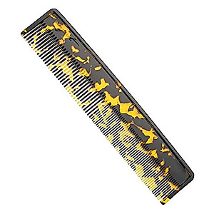 AUGUST GROOMING Vanity Comb in Canary with Black Suede case
