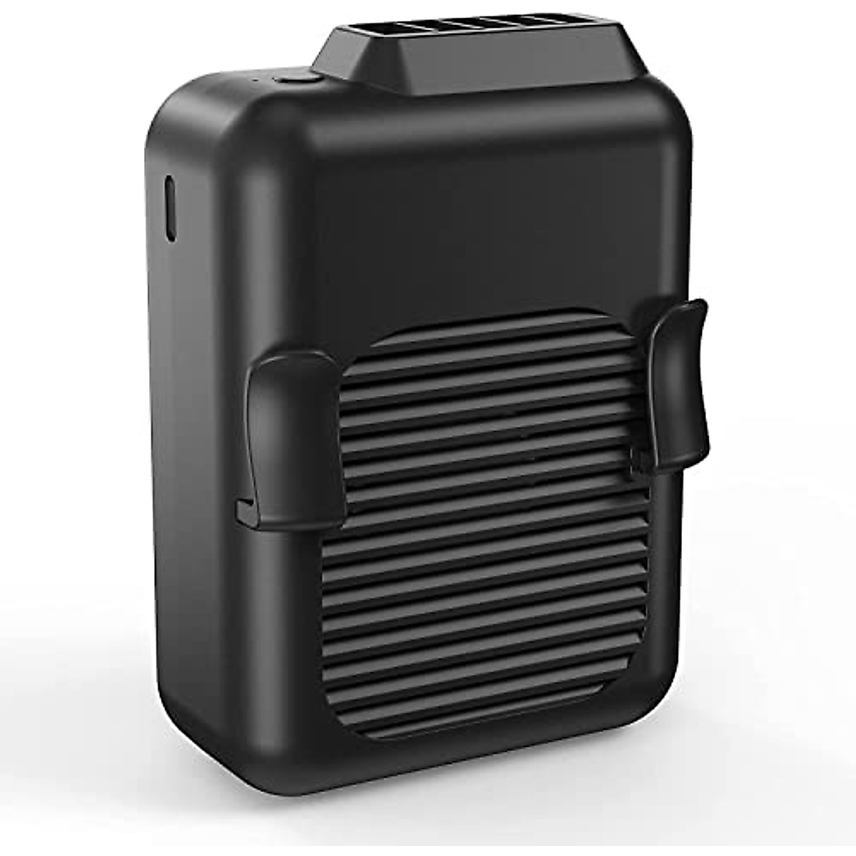 panergy Rechargeable 6000mAh Portable Waist Clip Fan, Necklace Fan with 23H Working Time, 3 Speeds, 5100RPM Strong Airflow for Outdoor Works, Farm, Gardening, Hiking