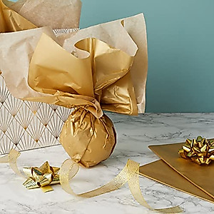 Gold Tissue Paper for Gift Wrapping Bags and Birthday Party (60 Sheets, 20 x 26 in)