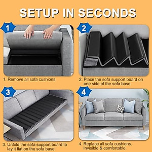 LAVEVE Heavy Duty Couch Cushion Support for Sagging Seat 20.5''x81'', Thicken Solid Wood Sofa Under Cushions Boards,Perfectly Fix and Protect Seat, Extend Sofa Life
