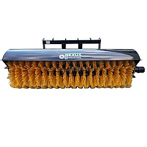 72" Skid Steer Hydraulic Rotary Angle Broom Sweeper Wire Brush