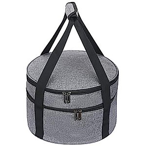 Double Decker Casserole Carrier for Hot or Cold Food,Pie Carrier,Casserole Carrier,Casserole Dish Carrying Case,Insulated Food Warmer Bag for Picnic