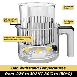 YUTENG 24 oz. Extra Pint | Containers Replacement for Ninja Creami Deluxe 11-in-1 XL Pints and Lids - 4 Pack, Compatible with Ninja Creami NC500, NC501 Series Ice Cream Maker, Dishwasher Safe