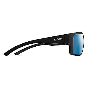 SMITH Outback Active Sunglasses - Matte Black | Chromapop Polarized Blue Mirror