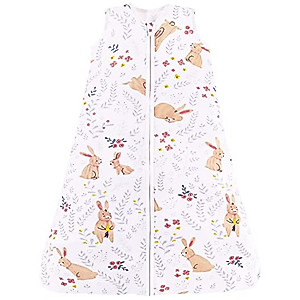 Chilsuessy Baby Wearable Blanket Unisex Cotton Sleep Bag Ultra Soft Baby Sleeping Sack 0.5 TOG Summer Sleeveless Sleeping Bag for Toddler Boys and Girls, Cute Bunny, 130cm/5-6 T