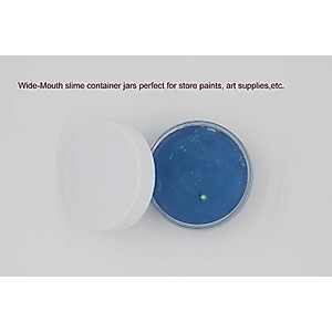 suituts 24 Pack 10 oz (300 ml) Plastic Jars with Lids, Food Storage Spice Jars, Craft Storage Favor Jars//Empty Wide-Mouth Jars for Body Butter, Cosmetics(Clear)