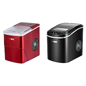 VIVOHOME Electric Automatic Ice Cube Maker Machine with Visible Window and Ice Scoop, Ice Cube Maker Machine with Hand Scoop and Self Cleaning Function