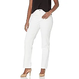 Gloria Vanderbilt womens Amanda Classic High Rise Tapered Jeans, Vintage White, 18 US Wide