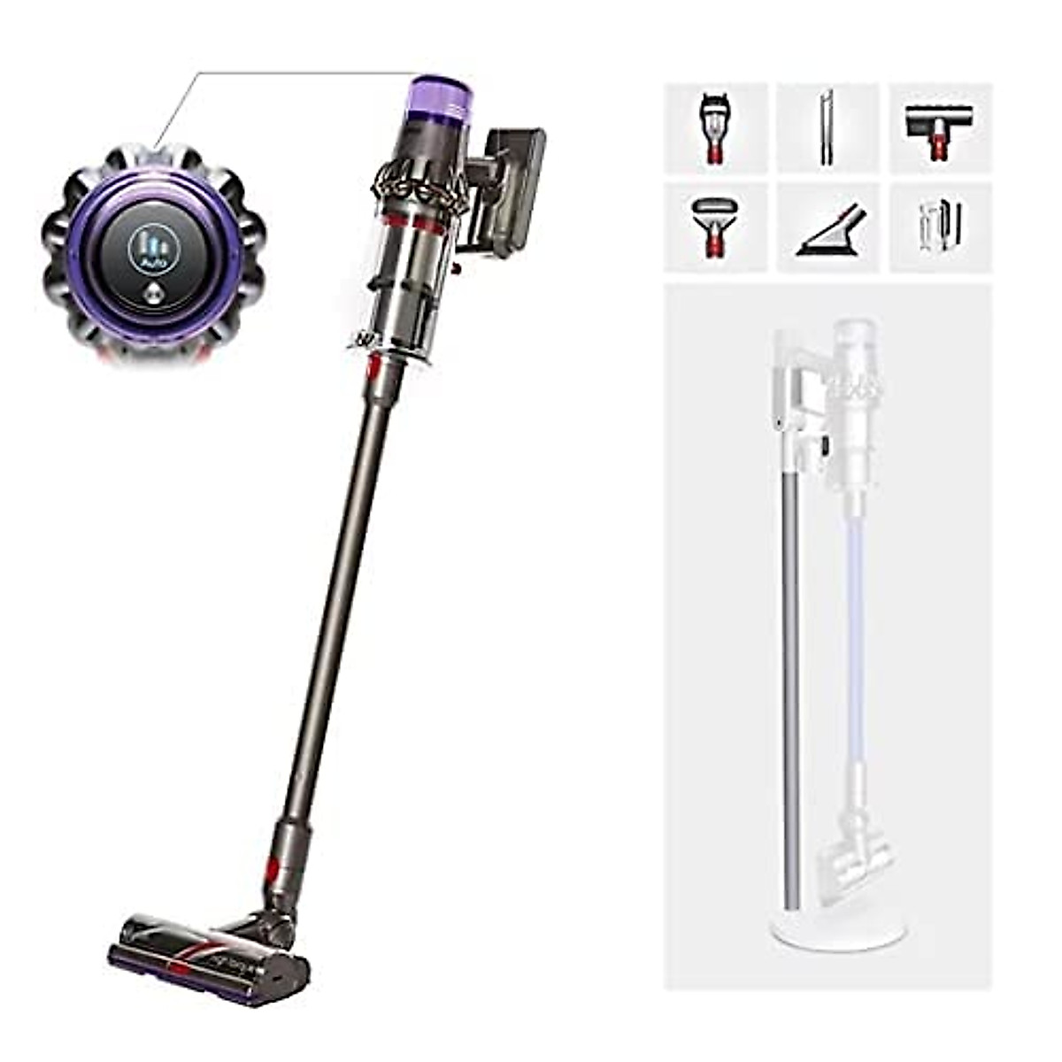 Dyson V11 Torque Drive Cordless Vacuum w/Grab-and-Go Floor Dok - Iron Gray