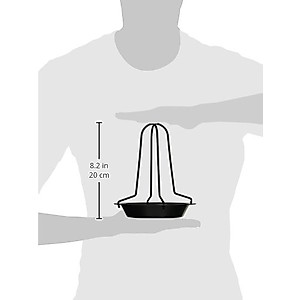 TableCraft Products BBQ32 Beer Can Chicken Rack, Roasting Pan, Coated Steel