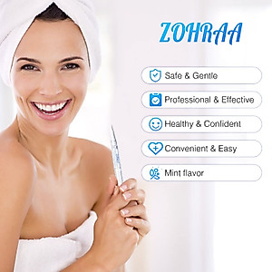 ZOHRAA Teeth Whitening Pen(2 Pens) - Effective & Painless Whitening - Perfect for Sensitive Teeth - 35% Carbamide Peroxide, No Sensitivity, Travel-Friendly, Natural Mint Flavor