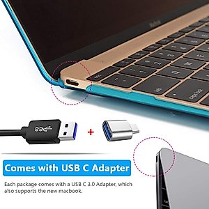 USB 3.0 Hub 4-Port USB C Hub to USB 3.0 Hub Adapter Ultra-Slim Data USB Hub 2.5ft Extended Cable Compatible Laptop, Surface Pro,XPS,PC,Camera,Flash Drive,Mobile HDD,Type C Devices SHARLLEN-(Black)