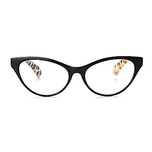 Betsey Johnson womens Kai Blue Light Glasses Reading Glasses, Cheetah, 40mm US