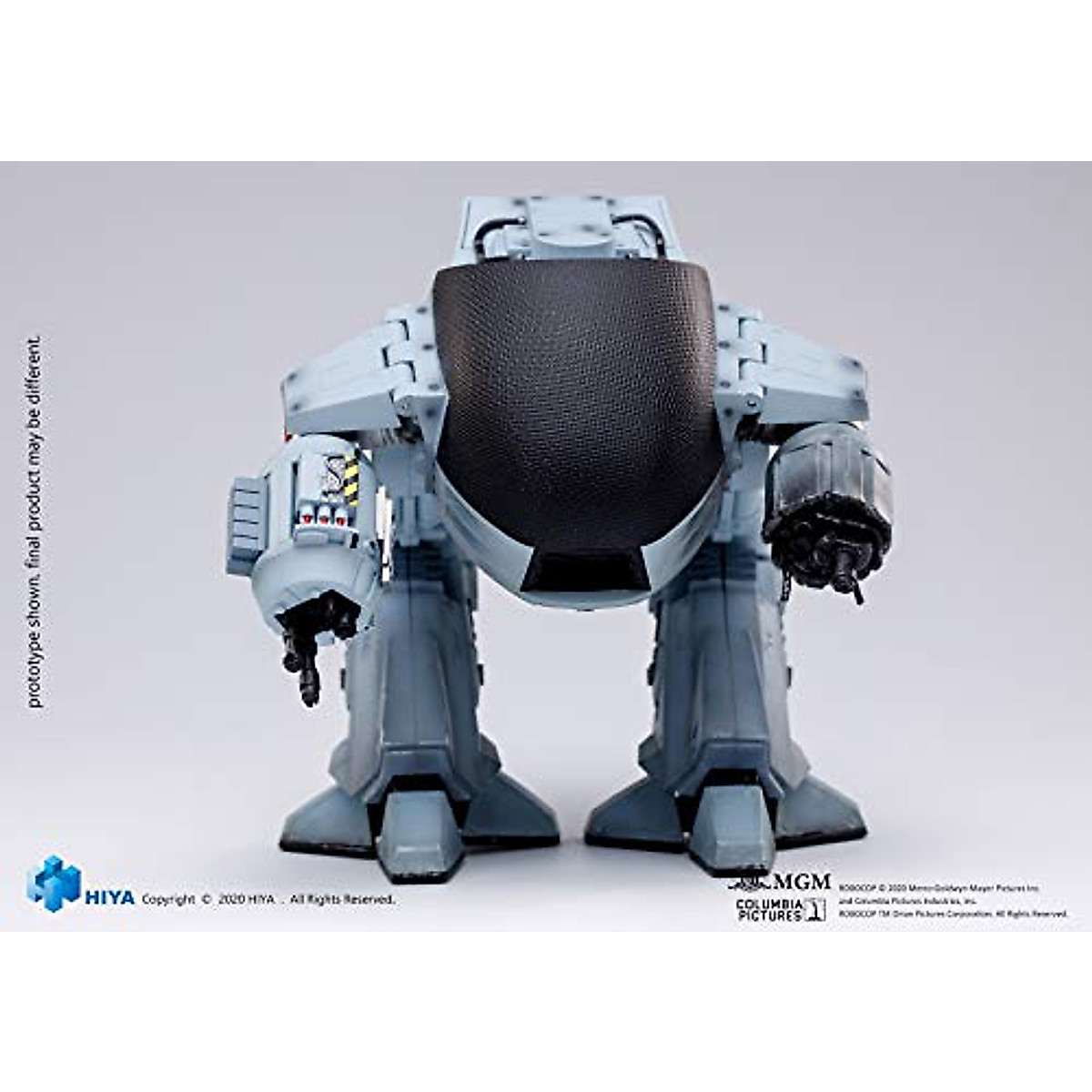 Hiya Toys Robocop: Battle Damaged ED-209 1:18 Scale Action Figure, Multicolor