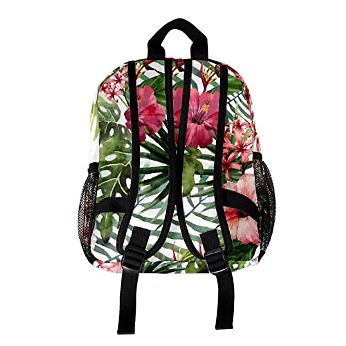 Cute Fashion Mini Backpack Pack Bag Tropical White Floral Flower