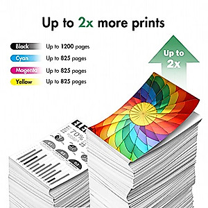 910XL Ink Cartridges Combo Pack Replacement for HP Ink 910 XL Compatible with OfficeJet Pro 8020 8025 8028 8035 8030 8010 8015 8018 8022 Printer (1 Black,1 Cyan,1 Magenta,1 Yellow)