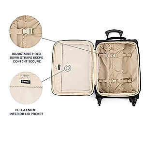 Travelpro Runway 3 piece Luggage Set, Carry on UnderSeat Luggage Soft Tote, Carry-on & Convertible Medium to Large Check-in Expandable Luggage, 4 Spinner Wheels, Softside Suitcase, Black