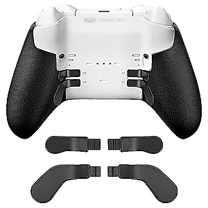 DUXICEPIN 4 PCS Metal Paddles for Elite Controller, Magnetic Locks Replacement Parts Xbox Accessories Kits for Xbox One Elite, Elite Series 1, Elite Series 2, and Elite 2 Core Controller